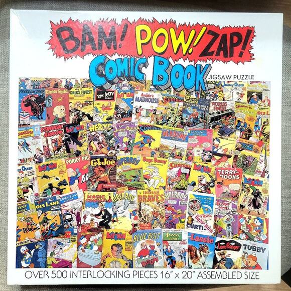 DC Comics | Games | Vintage 981 Comic Book Puzzle 50 Piece Superman ...